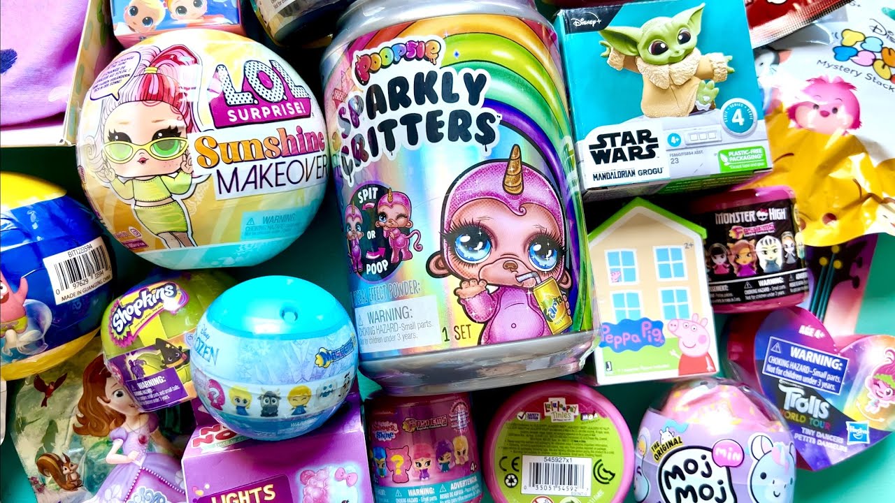 Unboxing NEW Blind Bags! HUGE Unboxing NO Talking Video - YouTube