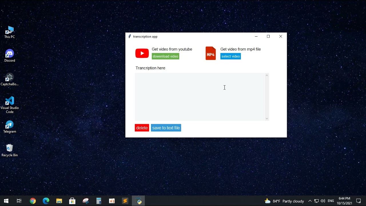 Transcription App In Python get Text From Videos YouTube Transcription App In Python get Text From Videos YouTube
