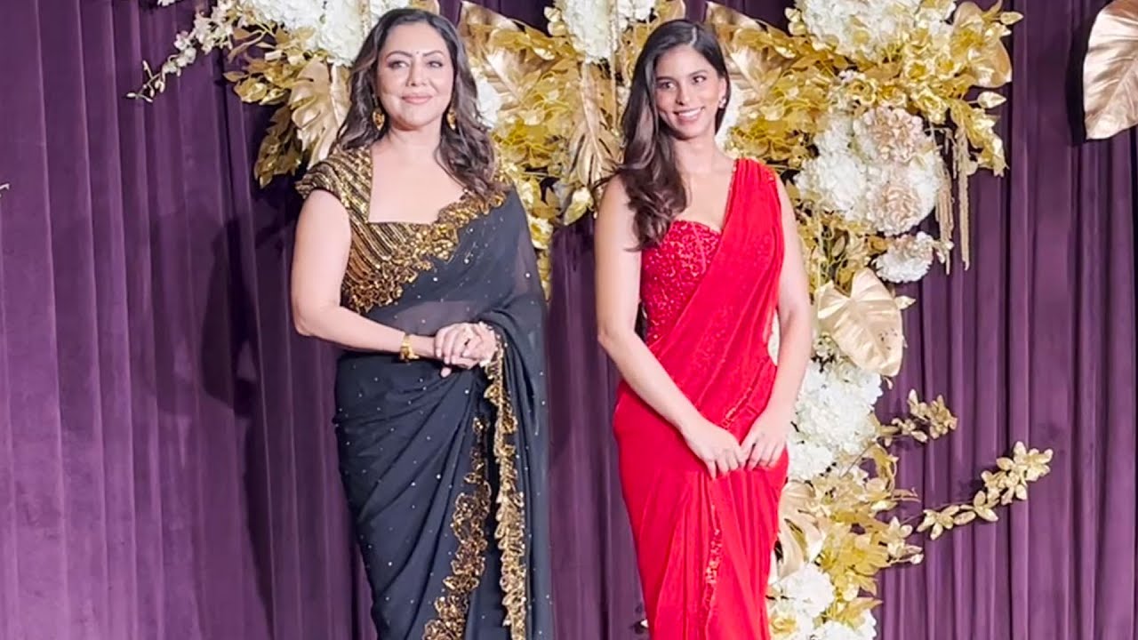 Gauri Khan & Daughter Suhana Khan Arrives At Manish Malhotra's Diwali ...
