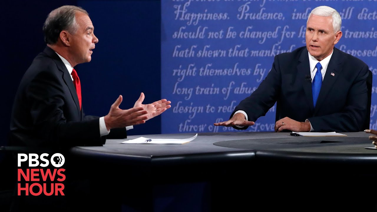 Kaine vs. Pence: The 2016 vice presidential debate - YouTube