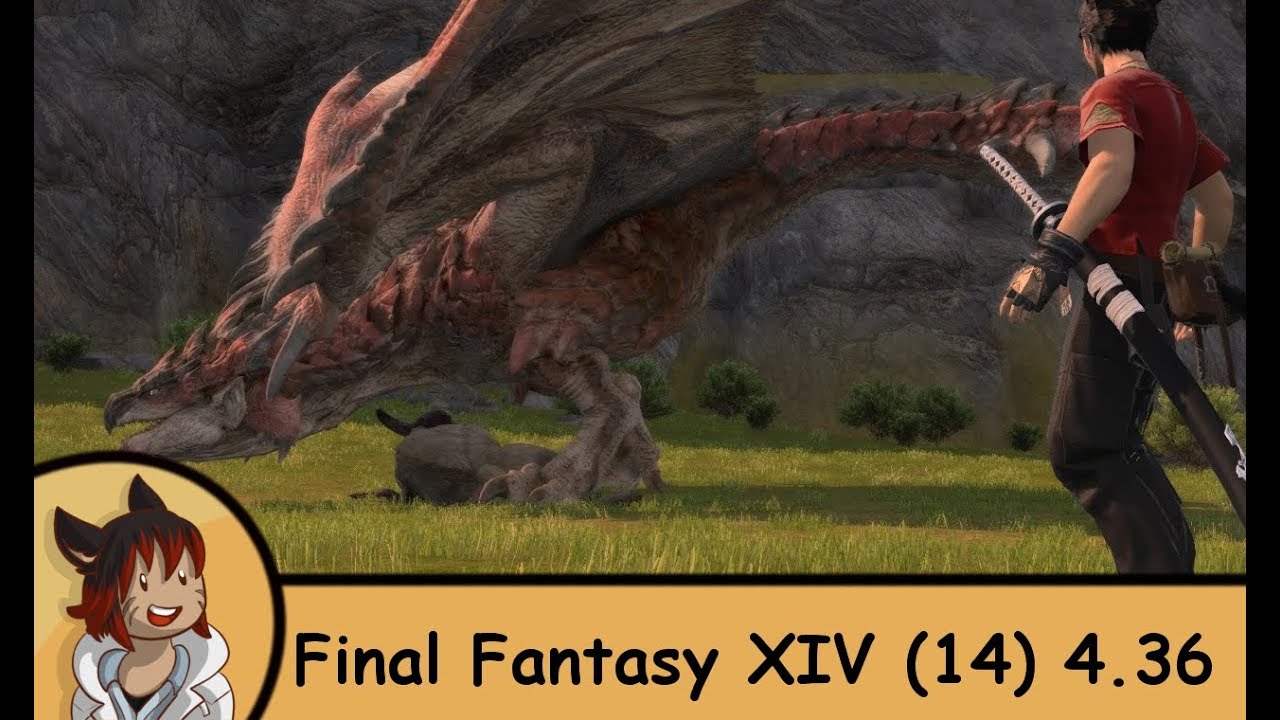 FFXIV Stormblood - The king of the Skies (Monster Hunter World event ...