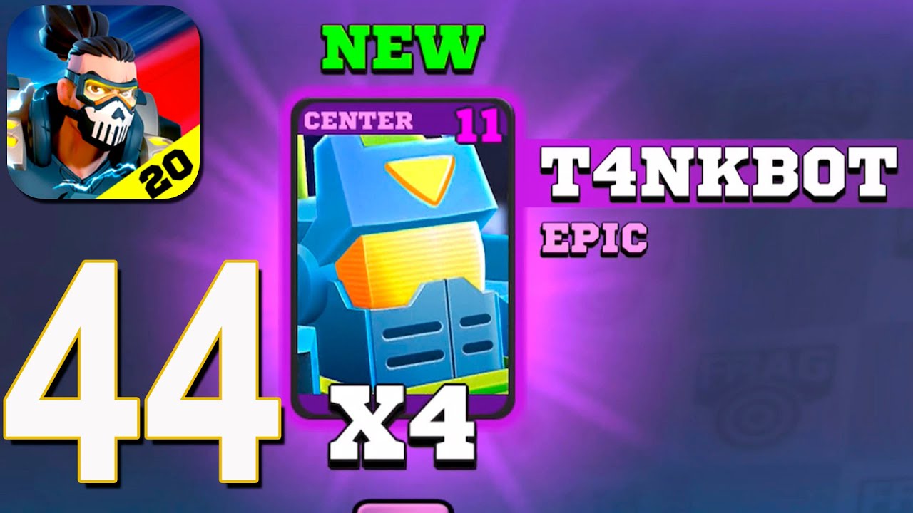 FRAG Pro Shooter - Gameplay Walkthrough part 44 - Play With T4NKBOT(iOS ...