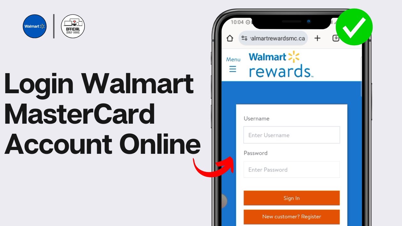 How To Login Walmart MasterCard Account Online 2024 | Walmart ...
