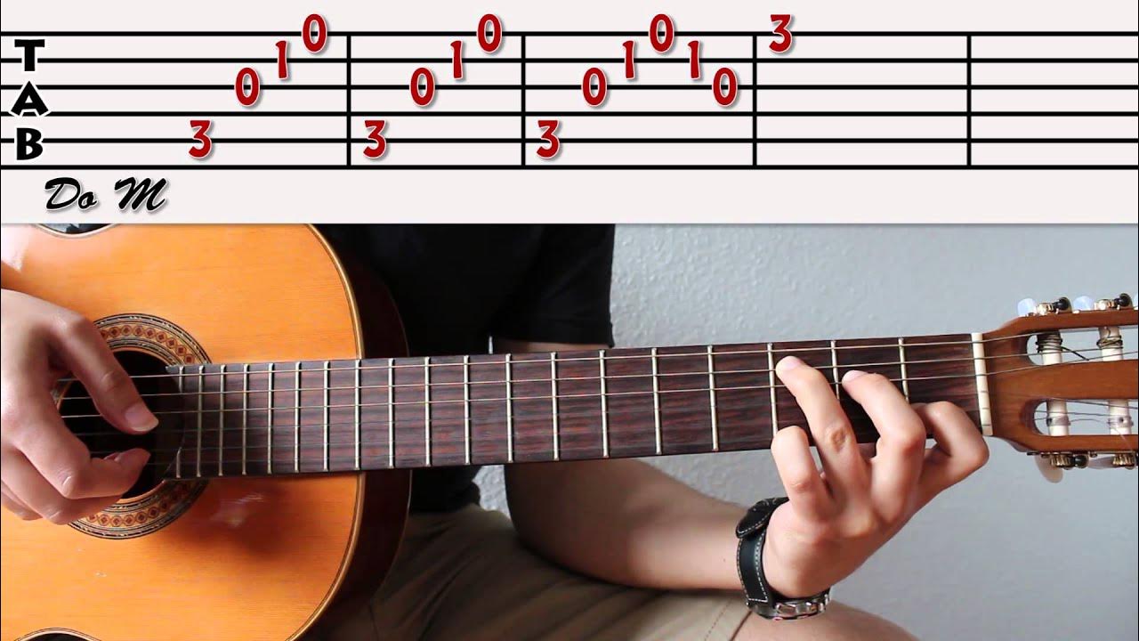 Canción para practicar Arpegios y Ligaduras (parte 1 de 2). Curso básico de Acordes 27 - YouTube