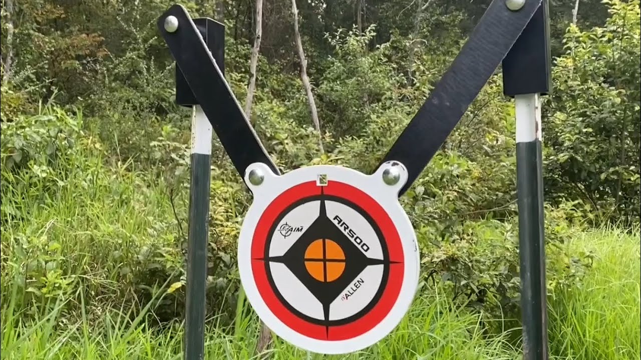 Steel Target on T-Posts - Caldwell T-Post Hanger - YouTube