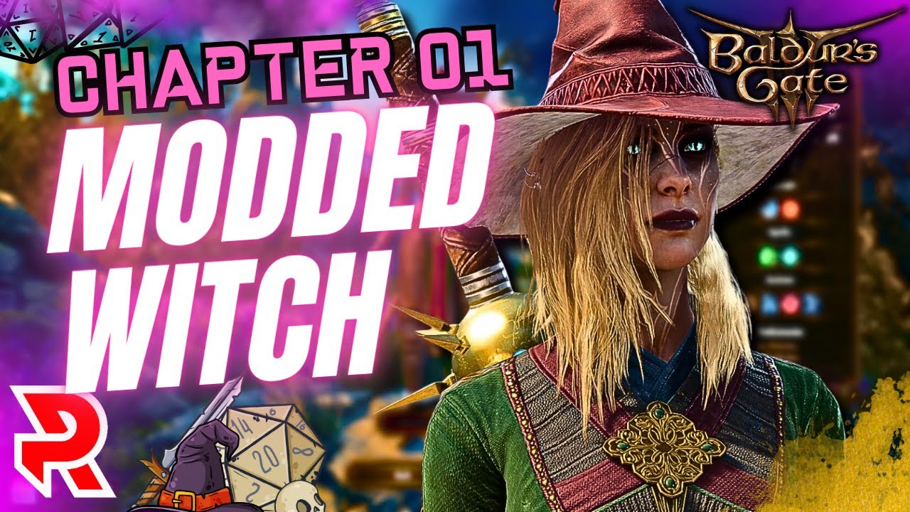 Baldurs Gate 3 Modded Witch Class Playthrough! - Part 1: Character ...