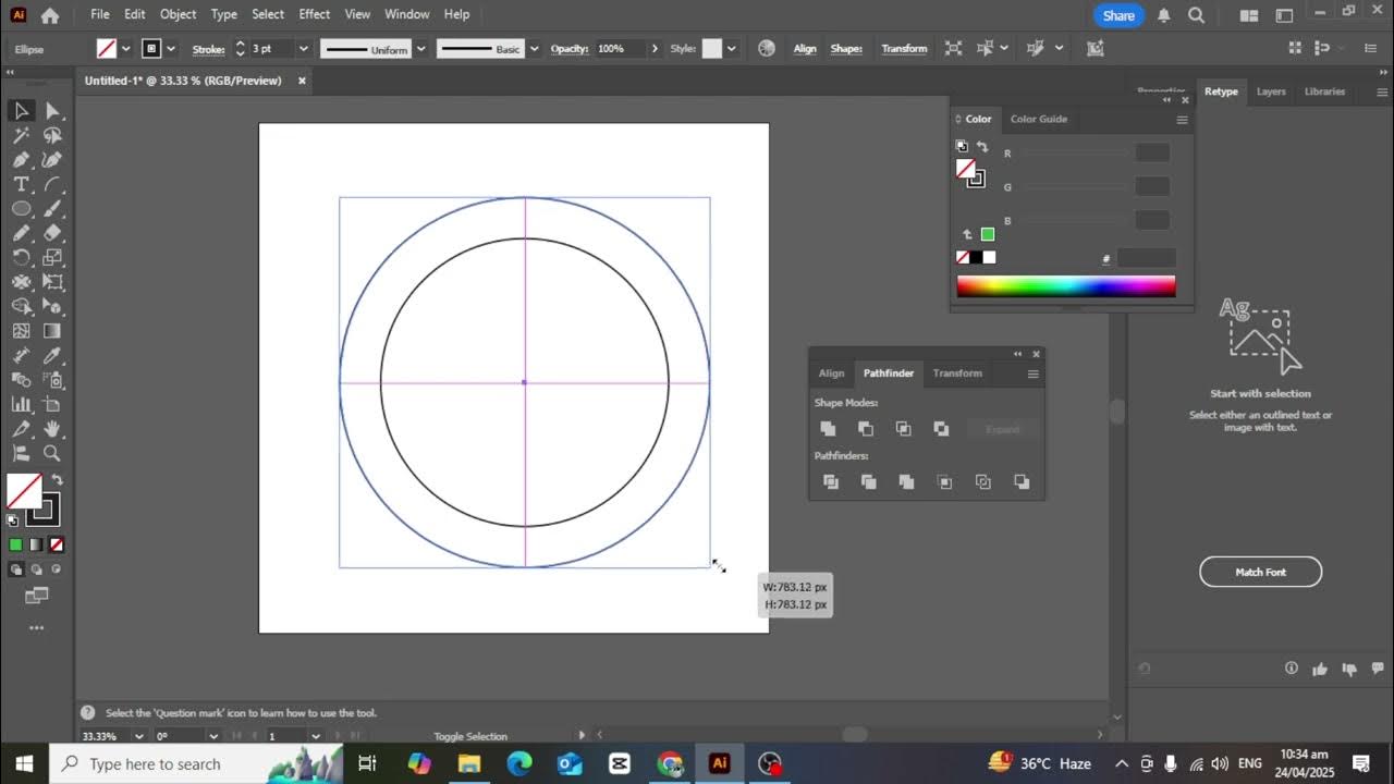Graphic Designing Illustrator Class 7 Part 2 (24-04-2025) Shell Shift - YouTube