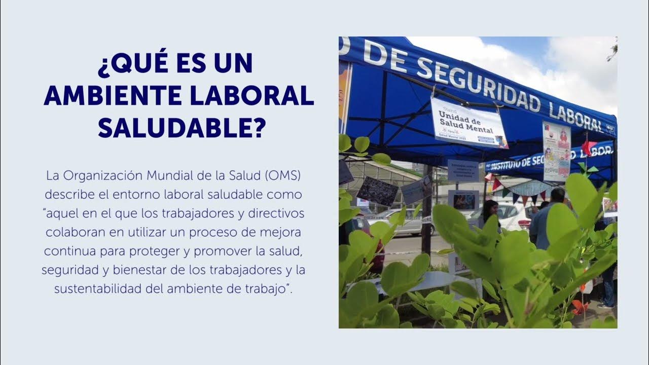 Entornos laborales que estimulen los recursos personales de salud, SSMS ...