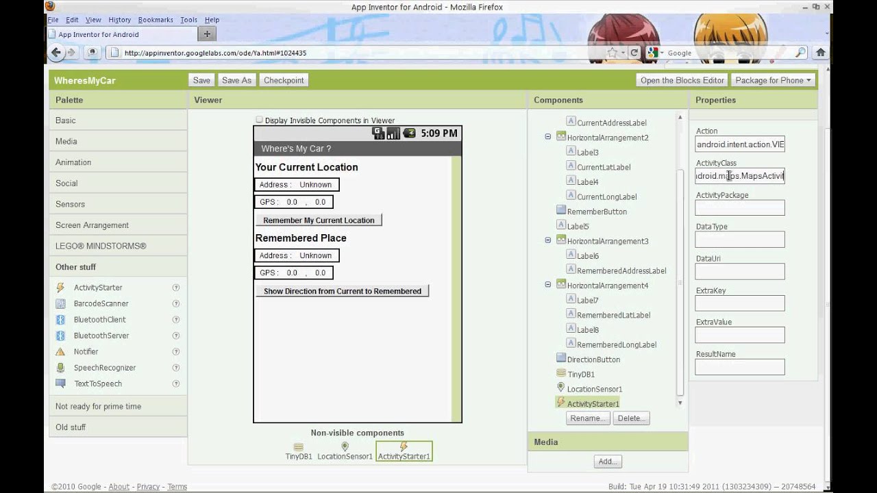 How to make Android App "Where's My Car" using App Inventor-Part1 - YouTube