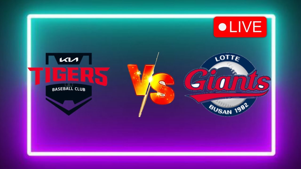 KIA Tigers vs Lotte Giants kbo league live score match today live - YouTube