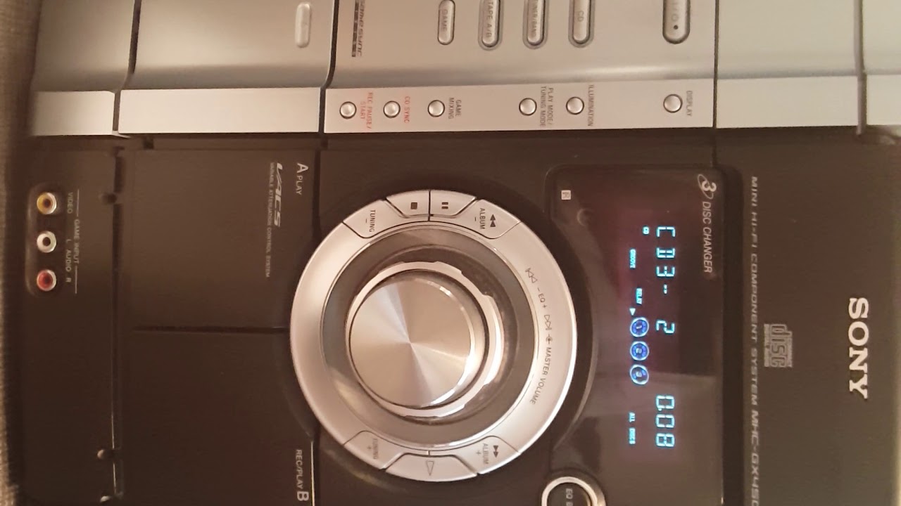 Sony mhc gx450 - YouTube