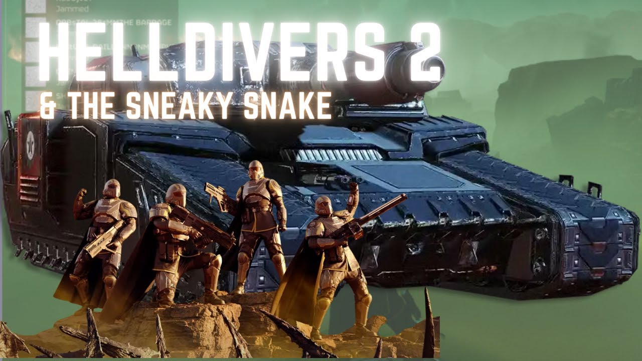 Noob Being a Sneaky-Snake in Helldivers 2 - YouTube