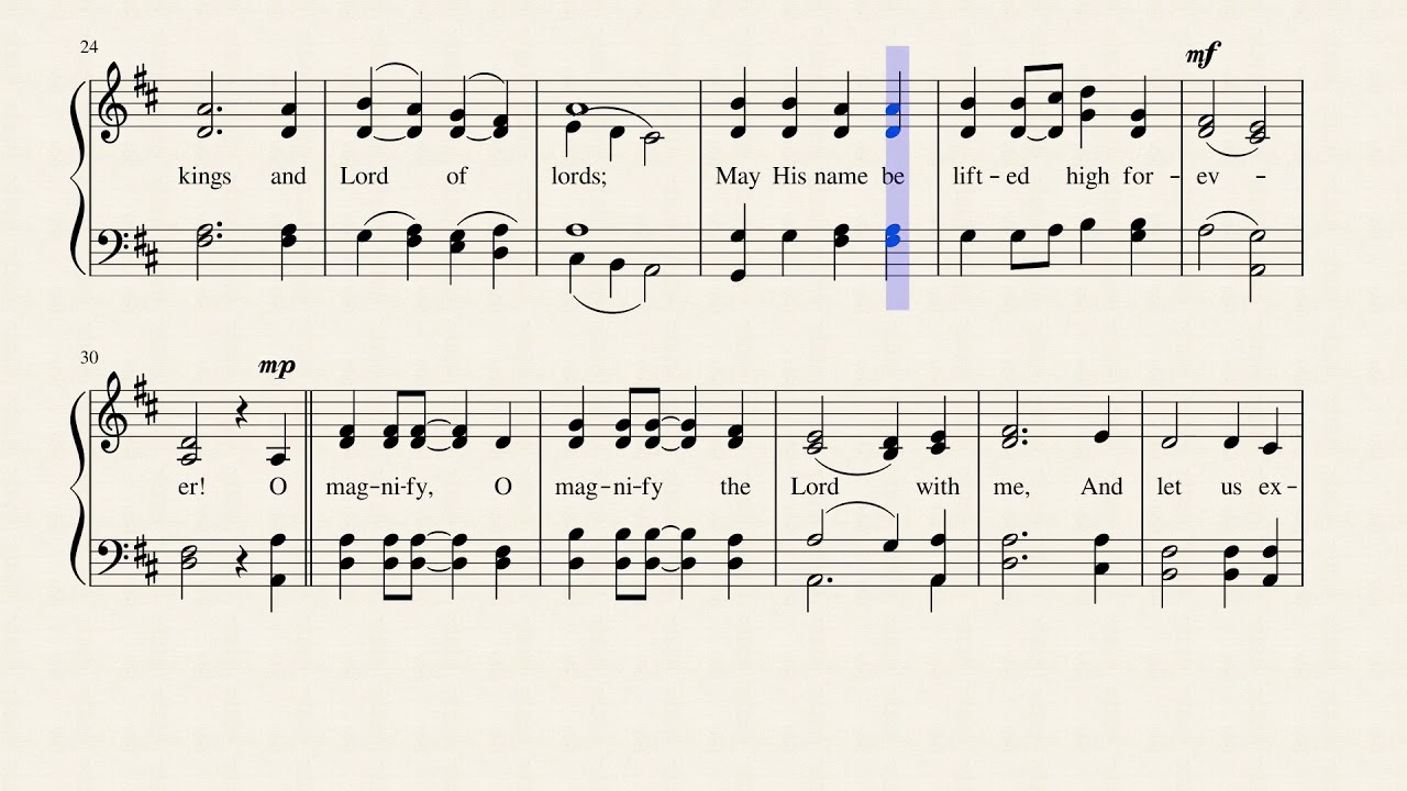 O Magnify the Lord by Melodie and Dick Tunney - YouTube