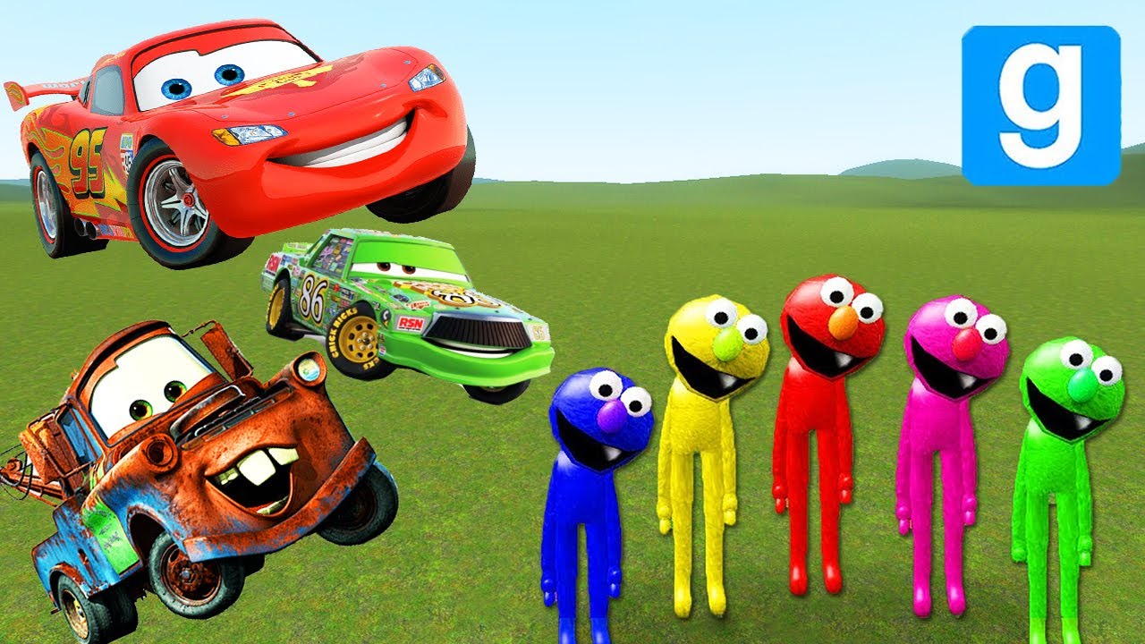 ELMO FAMILY VS PIXAR CARS! (Garry's Mod) - YouTube