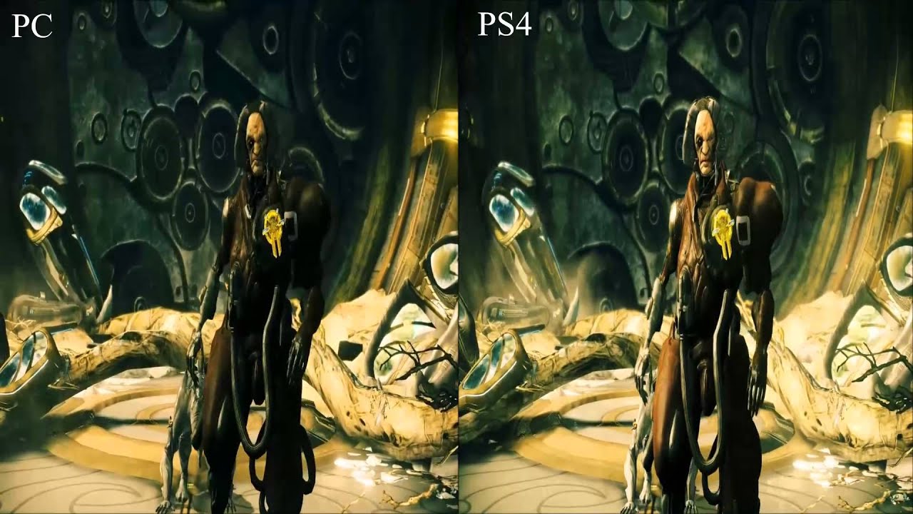 Warframe PS4 vs PC Graphics Comparison 1080p - YouTube