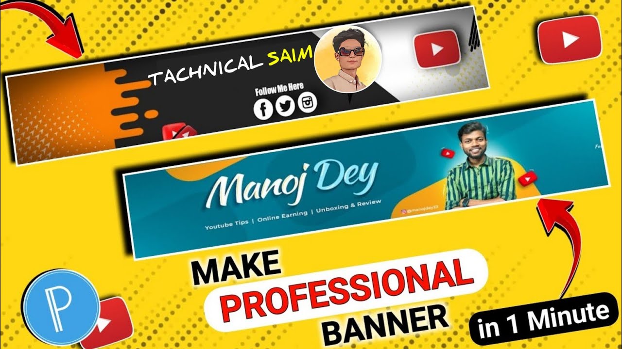 How To Make YouTube Banner/YouTube Banner Kese Banaye 2023/YouTube ...