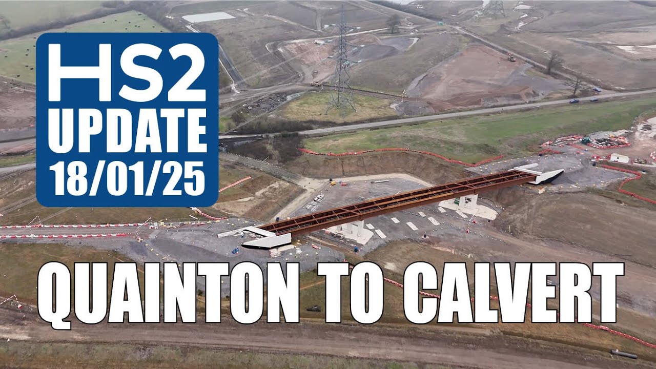 HS2 Update - Quainton to Calvert | 18th Jan 2025 - YouTube
