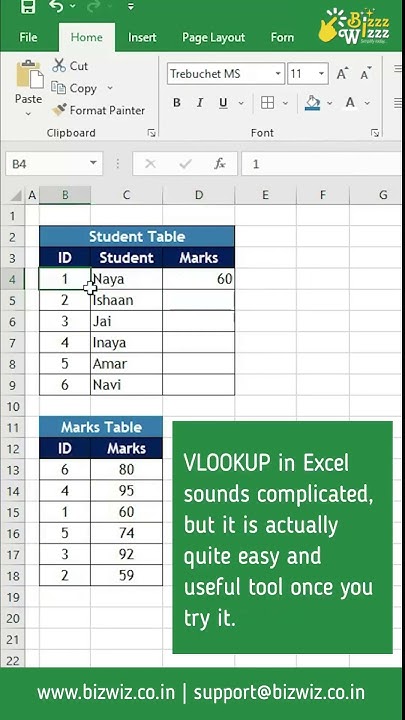 Look Here for VLOOKUP 😊 #excel #shorts #learnonline - YouTube
