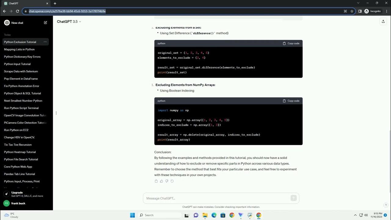 How to exclude or remove the specific parts in Python - YouTube
