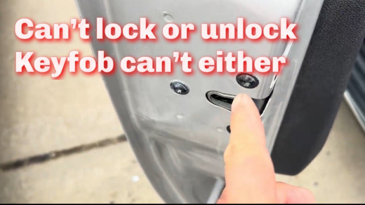 Replace door lock actuator on GMC Yukon, Chevy Suburban/Tahoe - YouTube