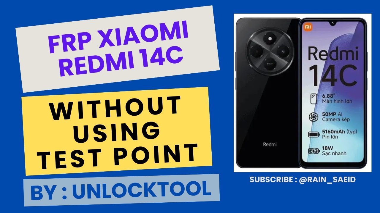 Unlock FRP Xiaomi Redmi 14C (2409brn2ca) in under 1 minute with ...