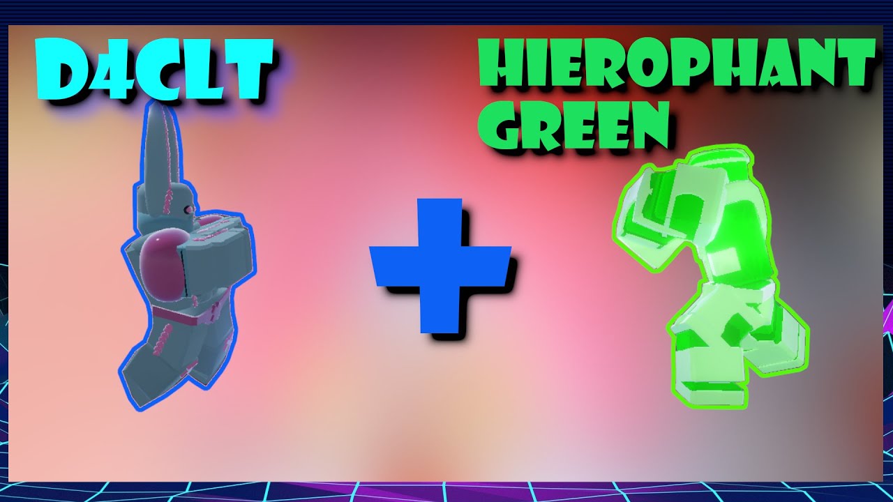 Your bizarre adventure (YBA) D4CLT + Hierophant Green= Toxic combo ...