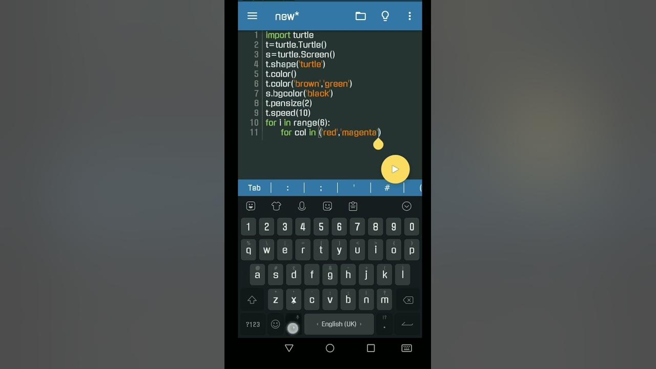 Best python turtle graphic design1 😇😇#highschoolsports #pubgmobile # ...