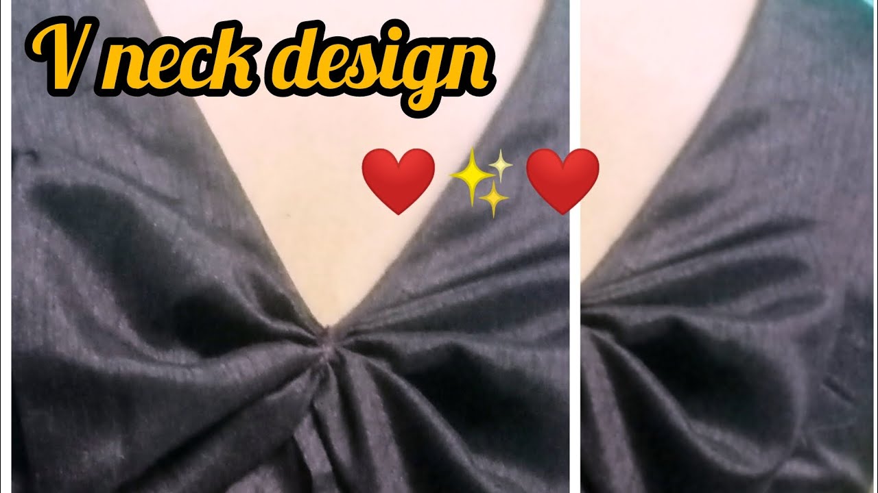 Stylish Blouse Back V-Neck Design Cutting And Stitching Back Neck ...