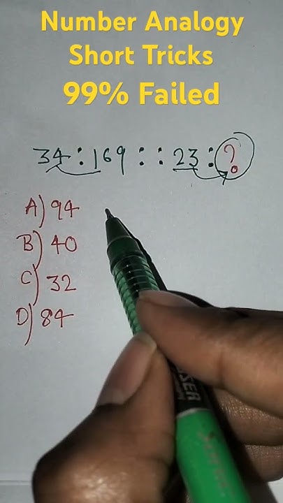 Number Analogy Reasoning Short Tricks | Number Analogy Tips and Tricks | #shorts #reasoning #gd ...
