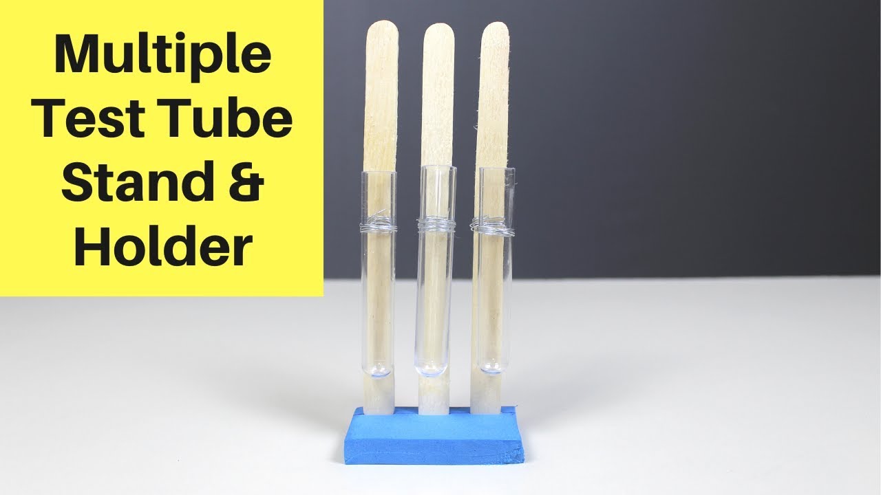 Multiple Test Tube Stand & Holder | ThinkTac - YouTube