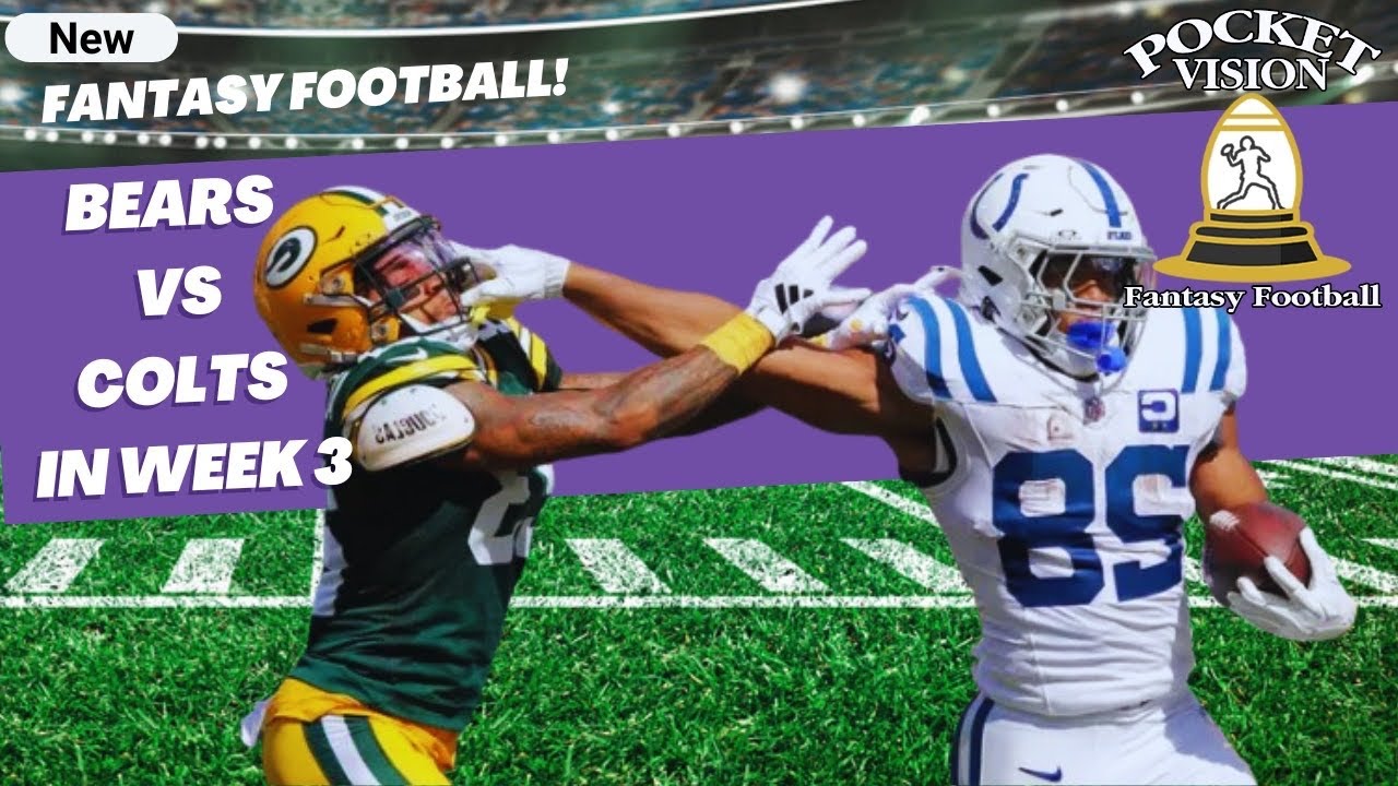 NFL Week 3 Bears at Colts. Caleb Williams in trouble Anthony Richardson ...