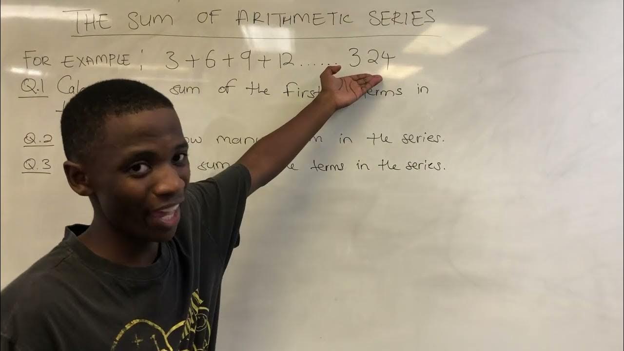Grade 12 Maths Sum of Arithmetic Sequences - YouTube