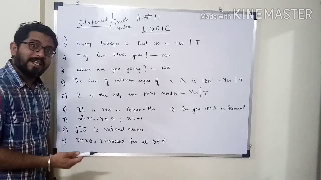 LOGIC Lec 1 || Introduction to Logic || Truth tables ||Theory of Logic ...