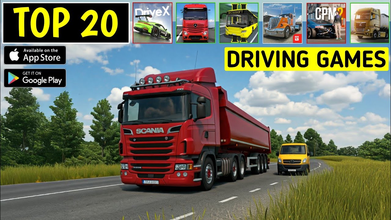 Top 20 best high graphics driving simulator Games for mobile 2024 - YouTube