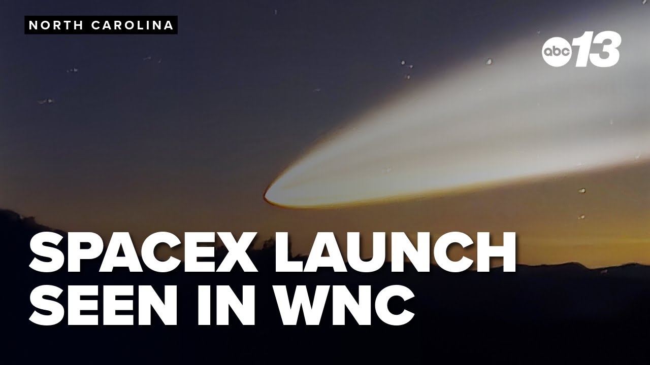 SpaceX launch seen from western North Carolina (viewer video) - YouTube