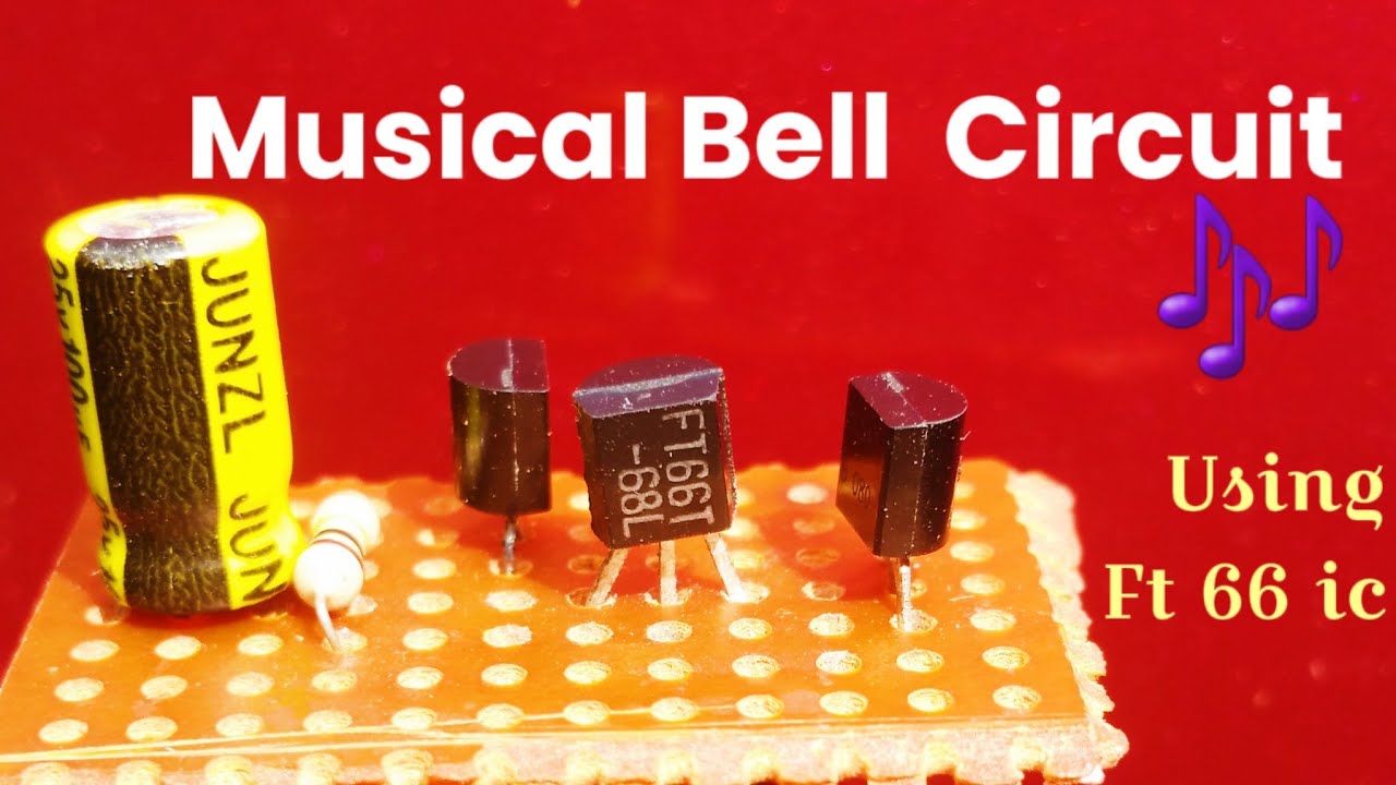 Musical Bell Circuit using By FT 66 IC 😮😮 | UM 66 IC | #um66 #bc547 # ...