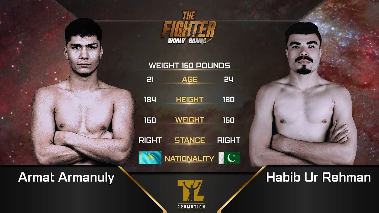 [full clip] Armat Armanuly VS Habib Ur Rehman | The Fighter World Boxing - YouTube