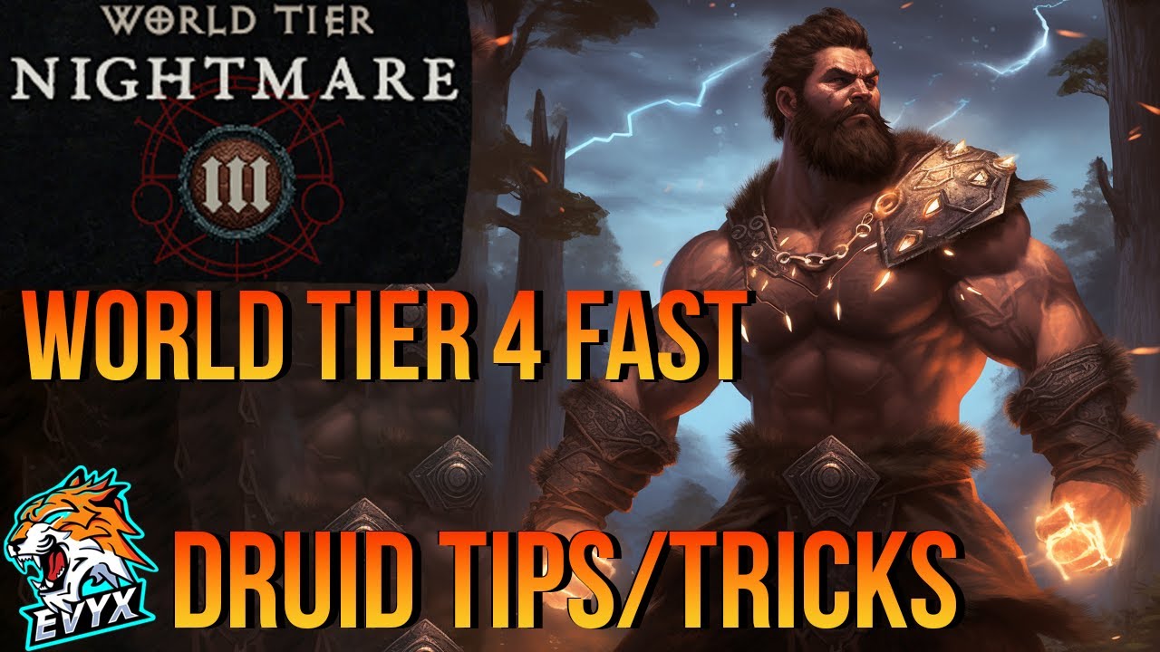 HOW TO UNLOCK WORLD TIER 4 FAST ON DRUID! Tips and Tricks!! - YouTube