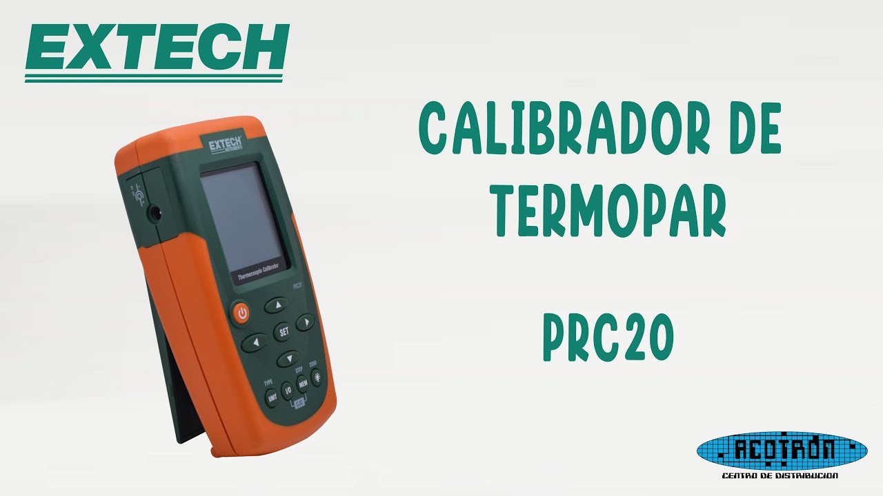 Calibrador de termopar modelo PRC20 marca EXTECH - YouTube