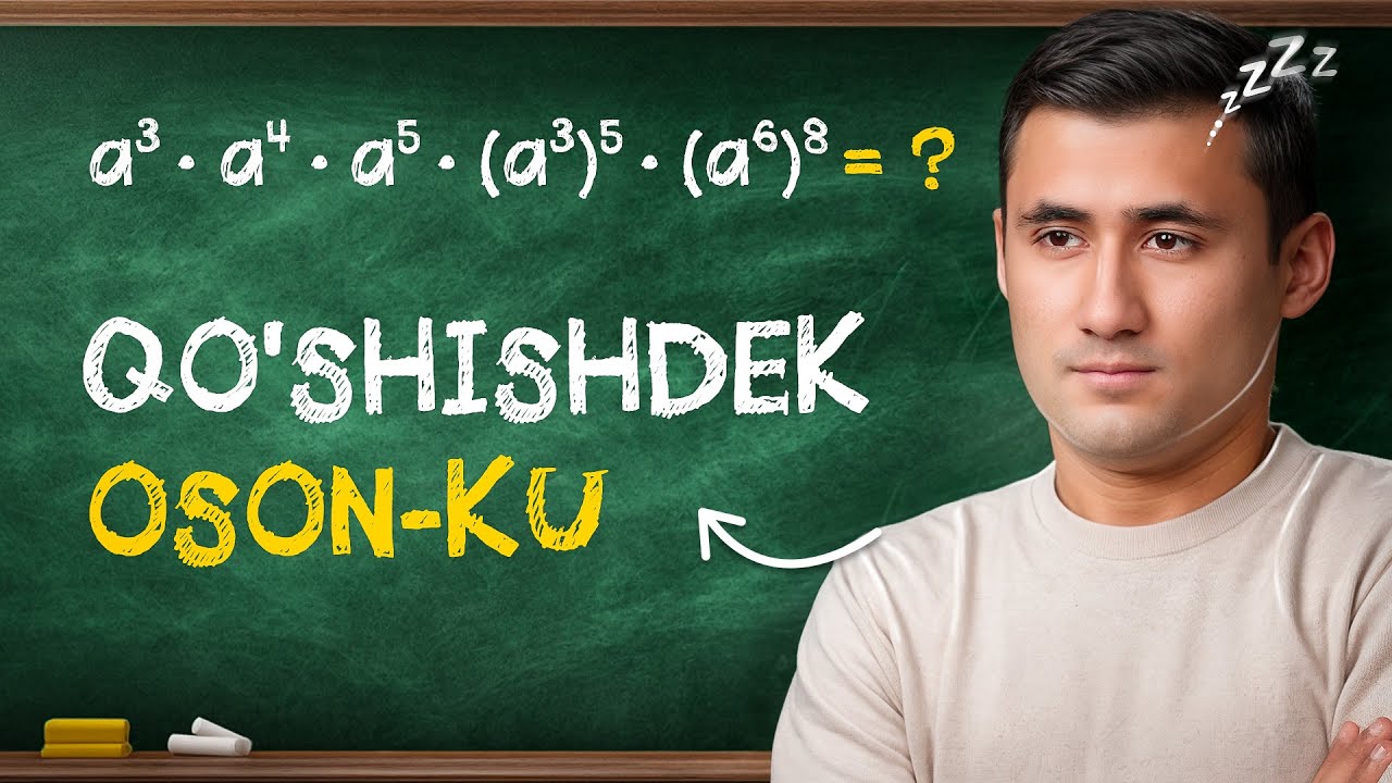 Algebra 7-sinf, 5-dars: Daraja xossalari - YouTube