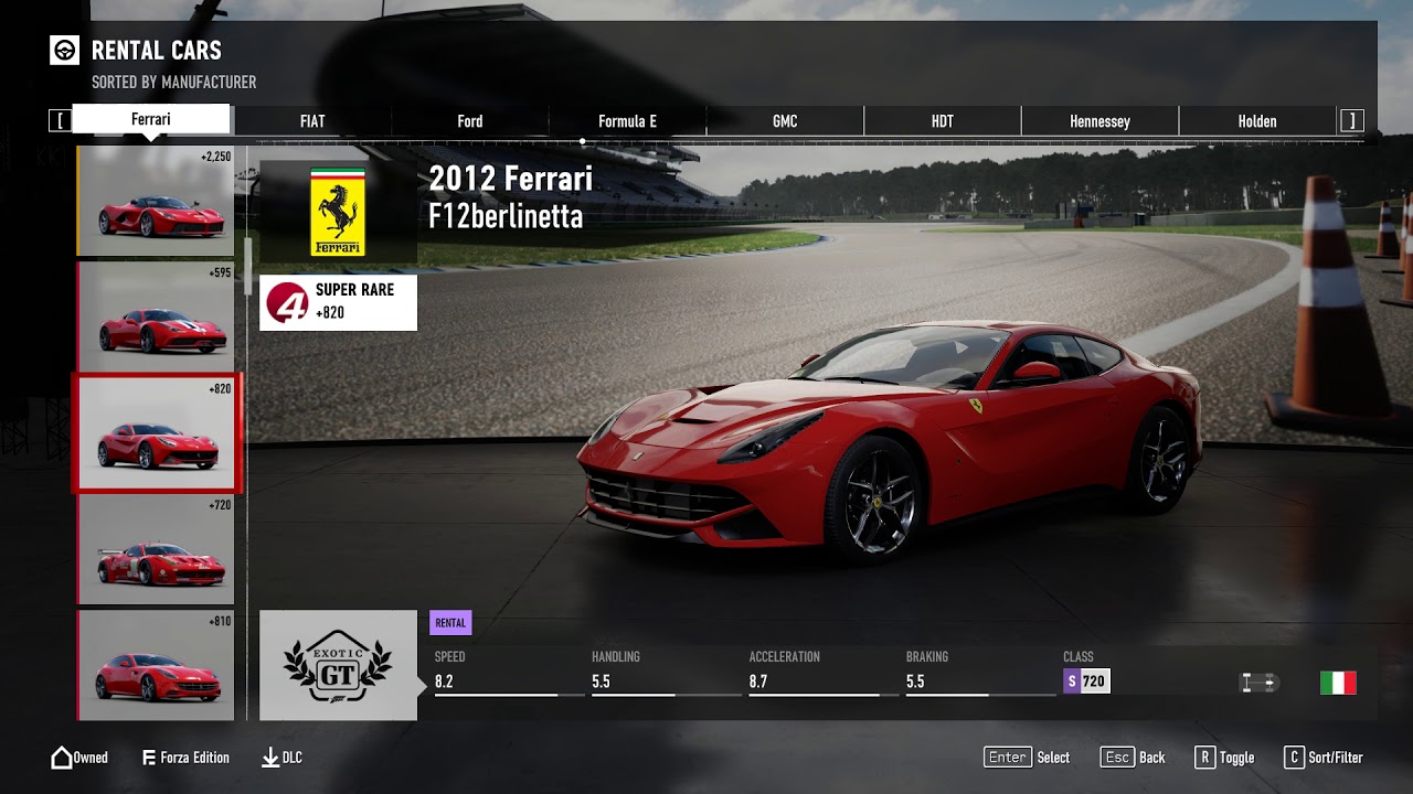 Forza Motorsport 7 - All cars in standard edition. - YouTube
