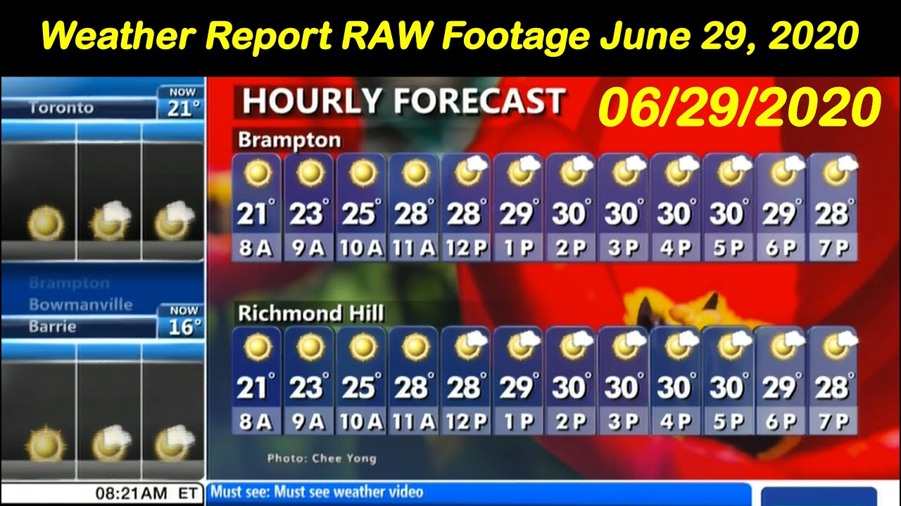 RAW Footage weather report no edits 06/29/2020 - YouTube