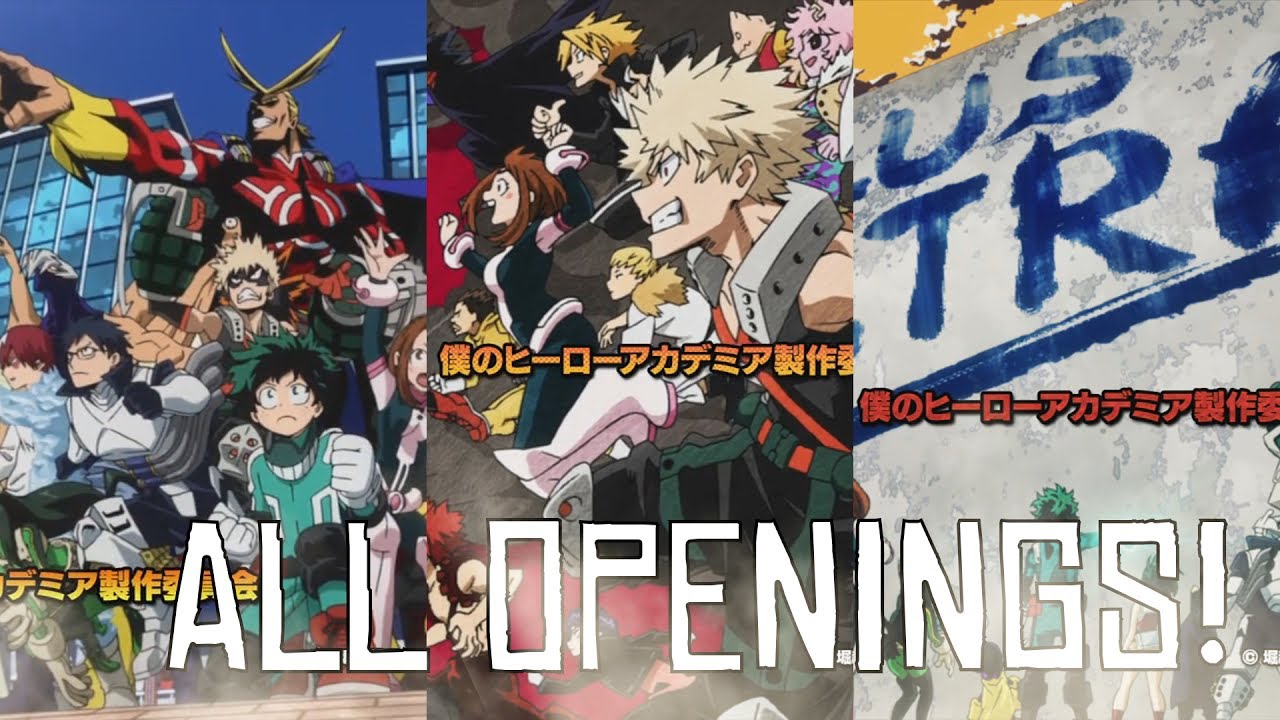 boku no hero academia ALL OPENING [1080p] - YouTube
