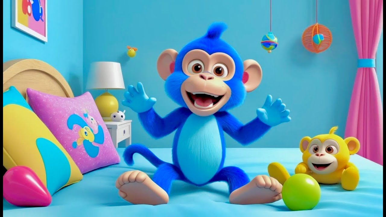 Five Little Monkeys Jumping on the Bed | Fun Nursery Rhyme for Kids ...
