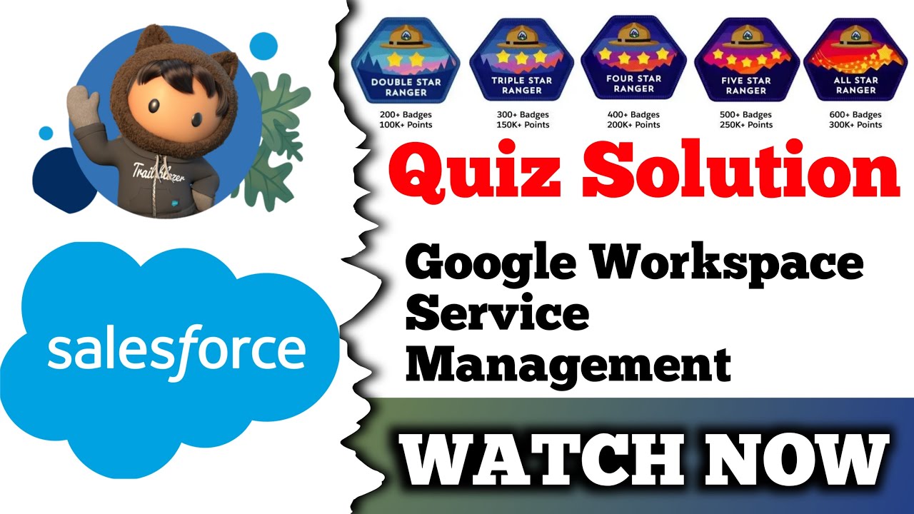 Google Workspace Service Management | Salesforce Trailhead | Quiz ...