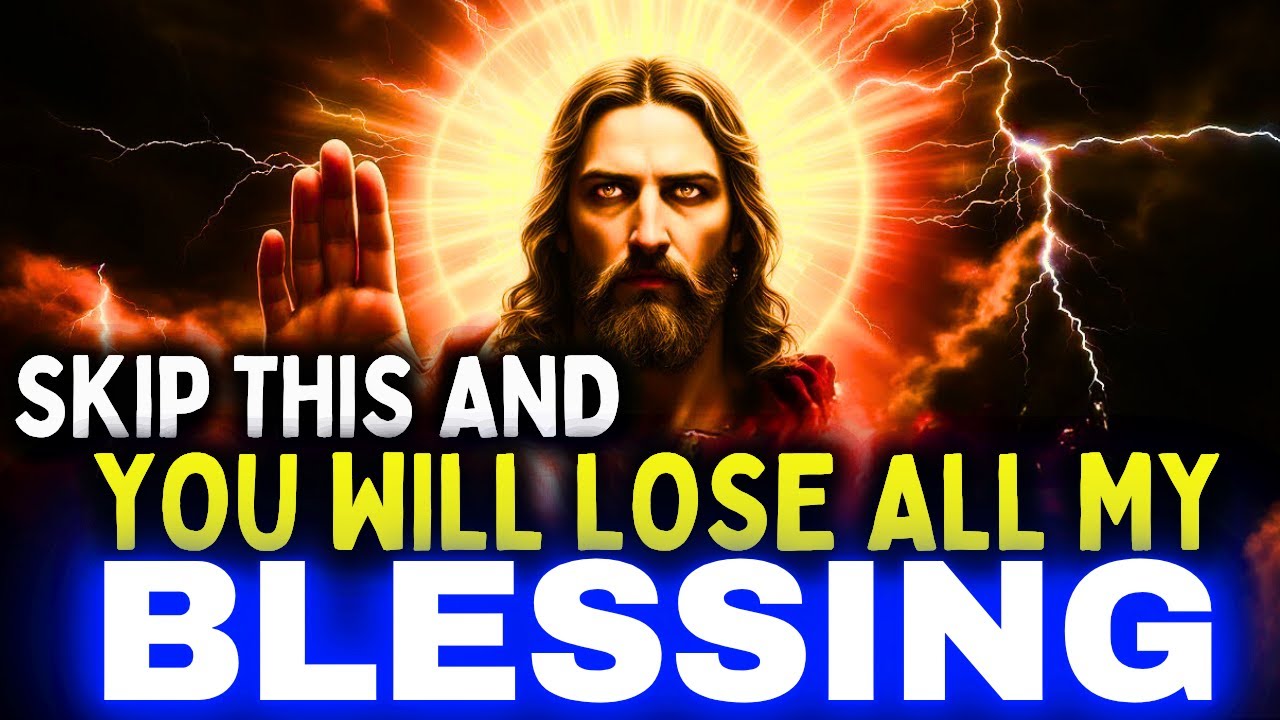 GOD SAYS - "YOU WILL LOSE ALL MY BLESSINGS IF YOU SKIP IT👆God Message ...