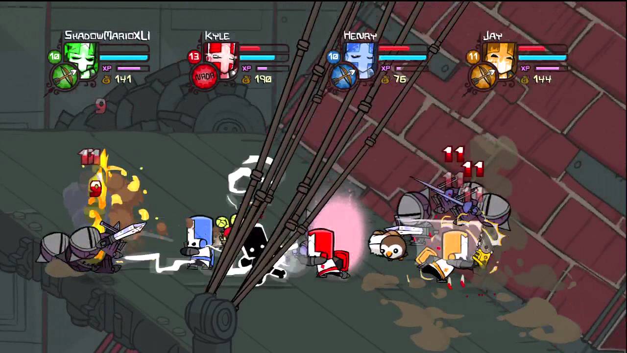 Let's Play Castle Crashers [4-Player] #8 - It's a Three-Way Battle ...