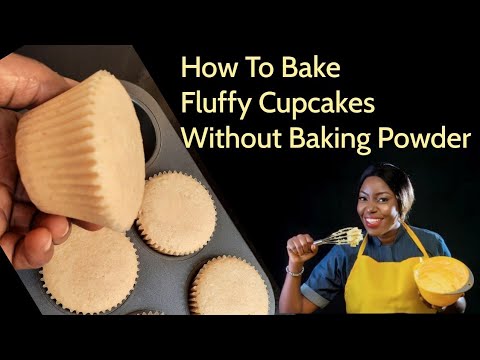 How To Bake Fluffy Cupcakes Without Baking Powder || 6 - Ingredient ...
