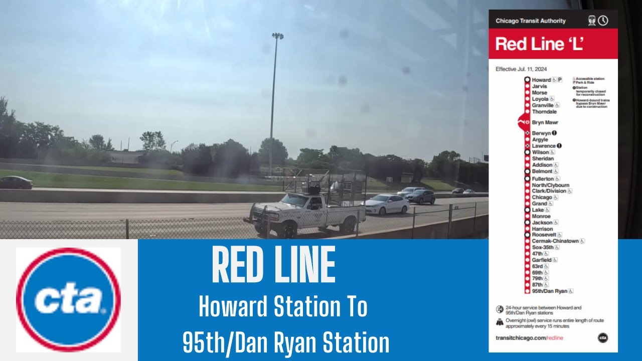 Chicago L Train Red Line - Howard Station To 95th/Dan Ryan Station ...
