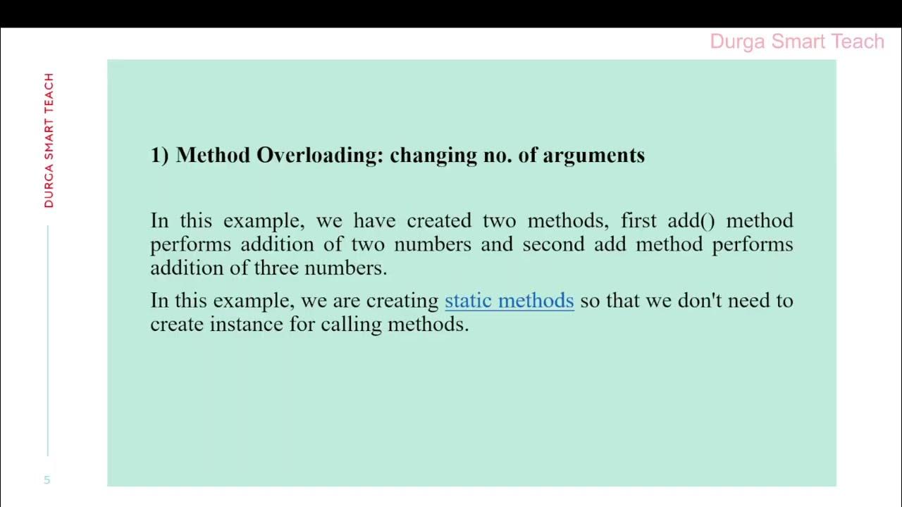 Method Overloading in Java with example - YouTube